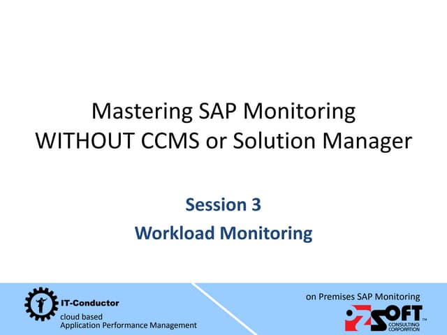 Mastering Sap Monitoring Workload Monitoring Pdf
