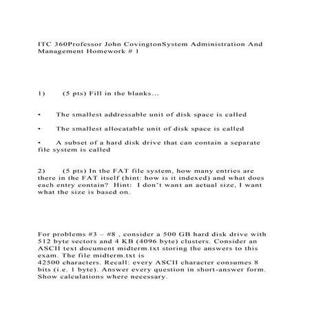 ITC 360Professor John CovingtonSystem Administration And Managemen.docx