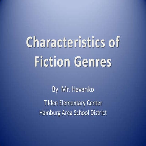 Genre ppt | PPT