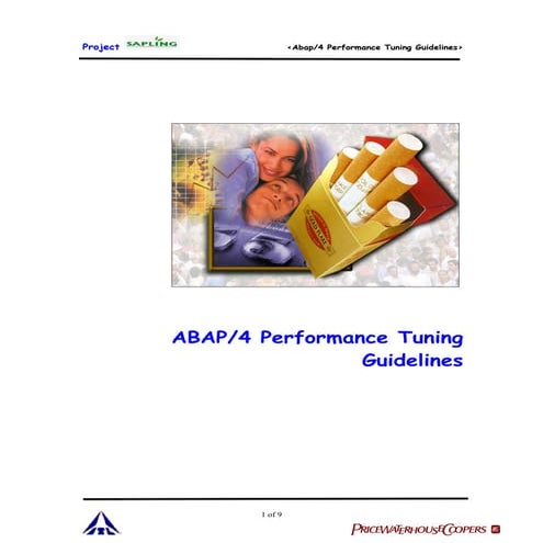 Itc abap performance tuning guidelines | PDF