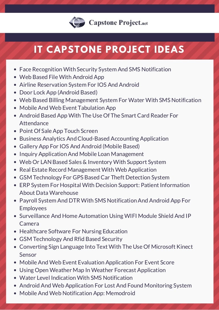 Technology Capstone Topics technology-capstone-topics