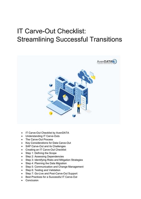 The Complete Guide to SAP Carve-Outs: Planning, Execution, and Post ...