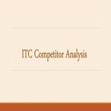 ITC competitors analysis in Oman | PPTX