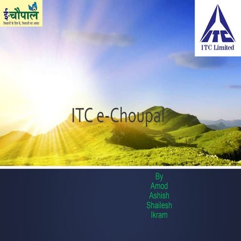 Itc e chaupal | PPTX