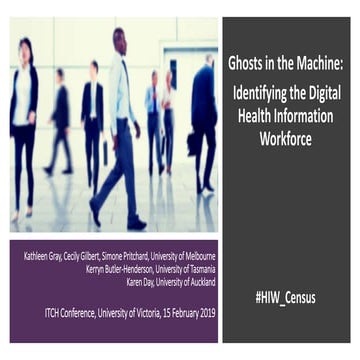 Ghosts in the machine: identifying the digital health information ...
