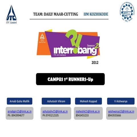 Itc interrobang daily maar cutting-iimk | PPTX