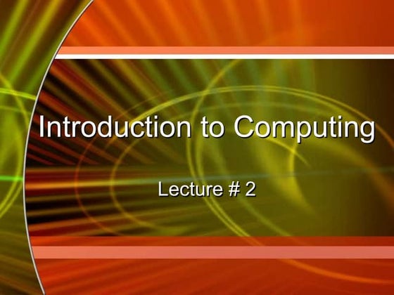 Introduction To Computer Software Ppt