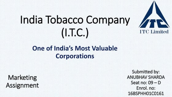 ITC (SEGMENTATION, TARGETING,DIFFERENTIATION) | PPTX