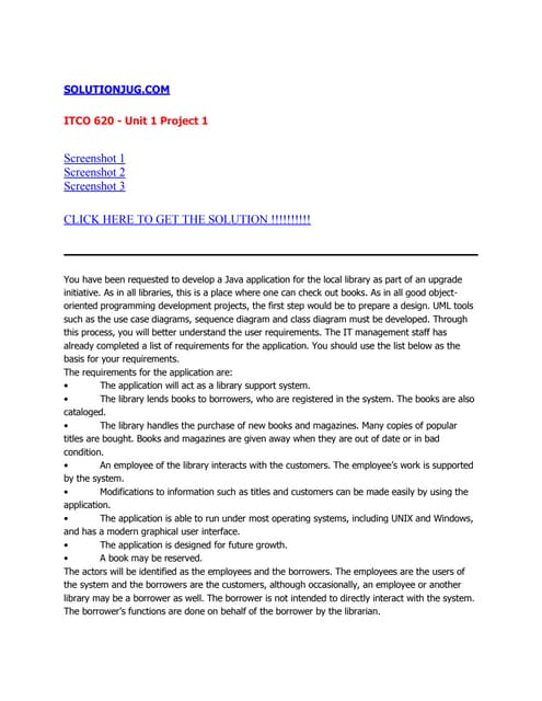 Itco 620 unit 4 project 1 | PDF