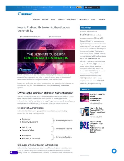 Secure Code Warrior - Authentication | PPTX