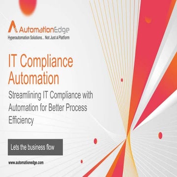 IT Compliance Automation: Streamlining IT Compliance with Automation ...