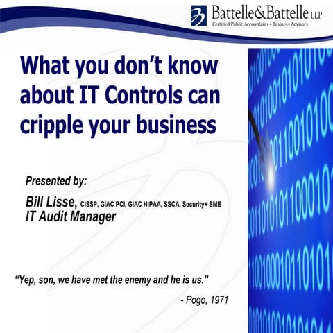 IT Controls Presentation | PPT