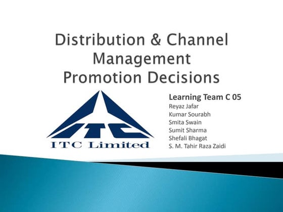 ITC- Distribution Channel | PPT