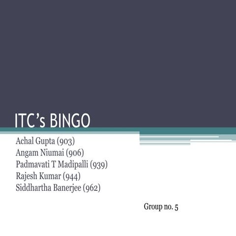 ITC's Bingo | PPTX
