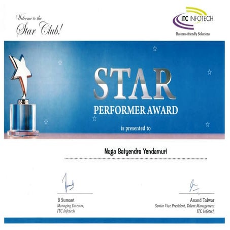 Star Performer Award | PPT