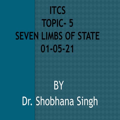 ITCS TOPIC 5 7 LIMBS OF STATE shobhna singh.pptx