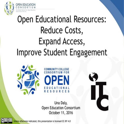 Introduction to Open Educational Resources for ITCNetwork | PPTX ...