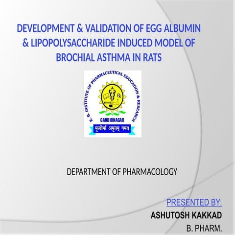 induced model of brochial asthma in rats.pptx
