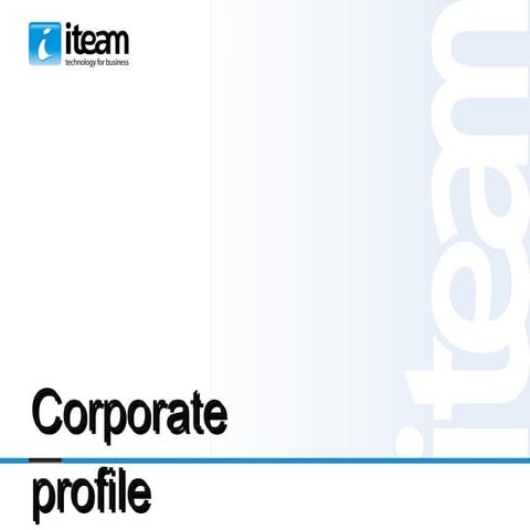 iteam Corporate Presentation | PPS