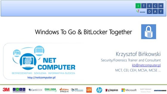 BitLocker TO GO - szybki start - WGUISW SNACK | PPT