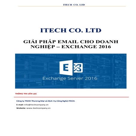 [Itech] giải pháp, dịch vụ về hệ thống thư điện tử microsoft exchange2016 | DOCX