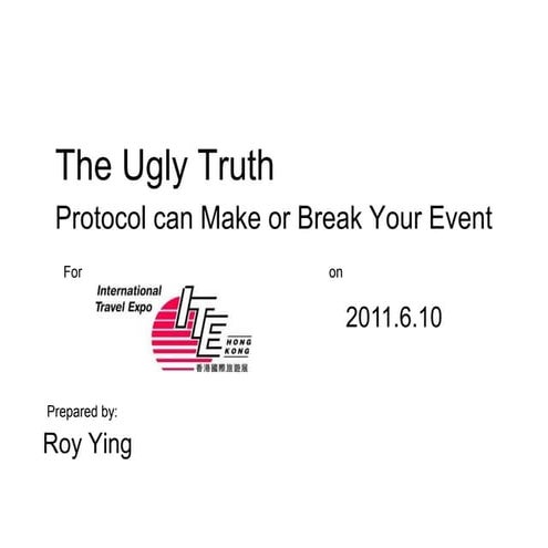 Protocols of event management | PPTX