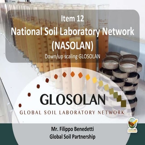 Item 12. National Soil Laboratory Networks (NASOLANs) | PPT