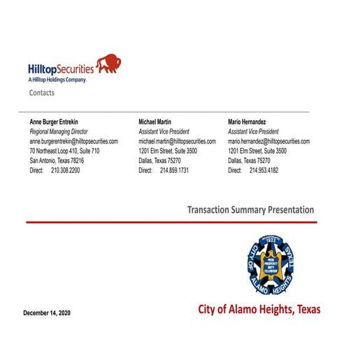 Item # 14 - PPT Refunding Bonds | PDF