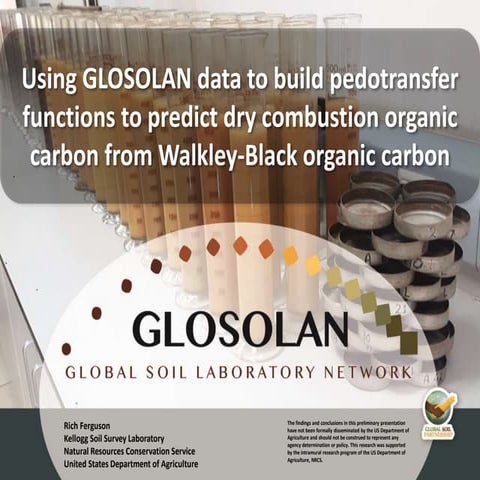 Item 18 pedotransfer functions of wb to predict dc revised | PPT