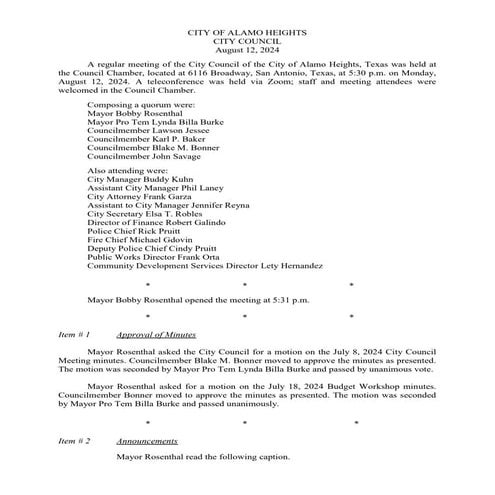 Item # 1a -- August 12, 2024 CCM Minutes | PDF