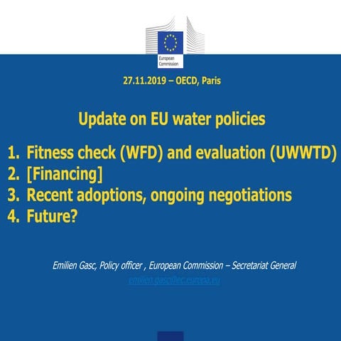 Update on EU Water Policies | PPT