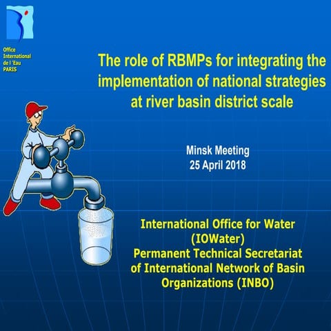 “The role of RBMPs for integrating the implementation of national ...