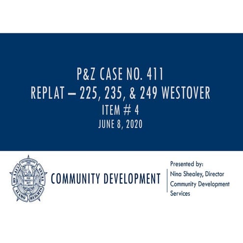 PPT Item #s 6&7 - 820 & 934 Patterson & 423 Argyle | PDF