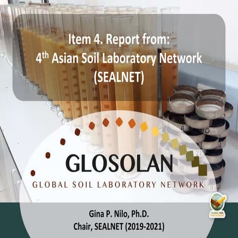 Item 4. Report from the Asian Soil Laboratory Network (SEALNET) | PPTX
