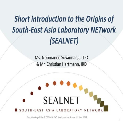 Short introduction to the origins of SEALNET | PPT