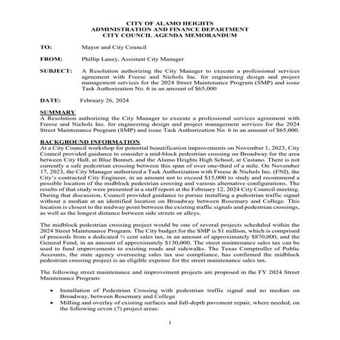 Item # 5 - 2024 SMP Agmt Freese & Nichols | PDF