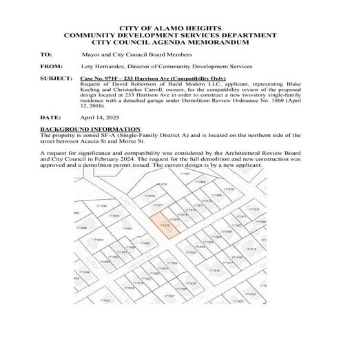 Item # 5 - 233 Harrison Avenue - compt. review | PDF