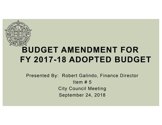 PPT Item # 6 - FY2023.2024 Budget Amendment GF | PPT