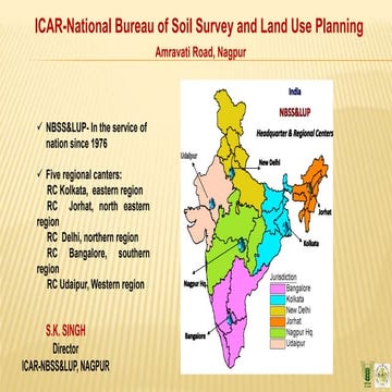 ICAR - National Bureau of Soil Survey and Land Use Planning | PPTX