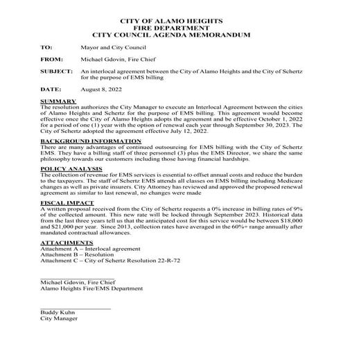 Item # 6 - EMS Billing | PDF | Business and Finance