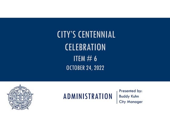 Item # 12 - Centennial Celebration Recap | PDF | Anniversary | Personal ...