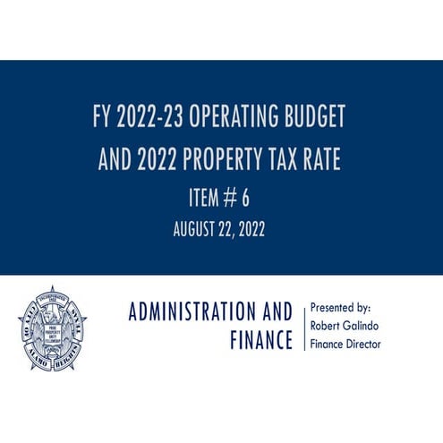 PPT Item # 10 -- Proposed 2025 Tax Rate | PDF