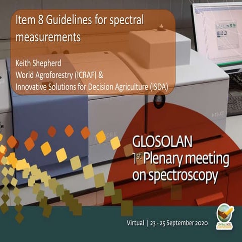 Item 8 Guidelines for spectral measurements | PPTX