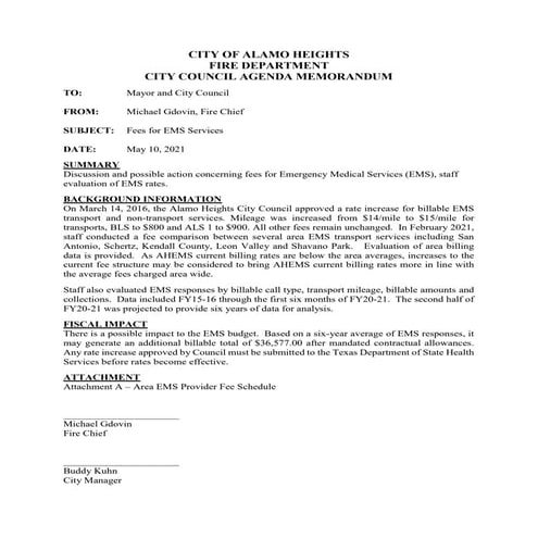 Item # 9 - EMS Rate Study | PDF