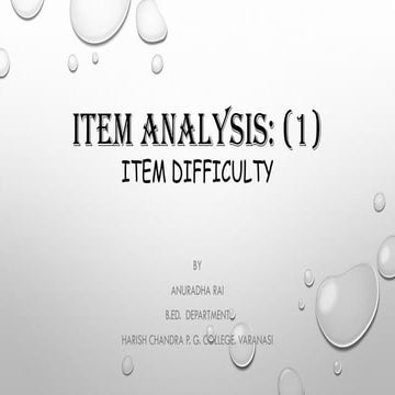 Item Analysis -ppt for psychometrics.pdf