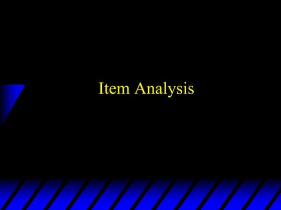 Item Analysis | PDF