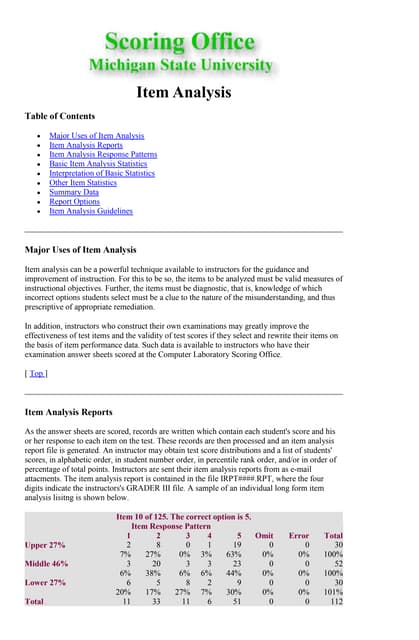 DepEd Item Analysis | PPTX | Standardized Testing | Educational Assessment