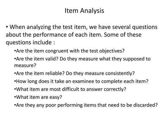 ITEM ANALYSIS -ITEM DIFFICULTY AND DISCRIMINATION INDEX.pptx
