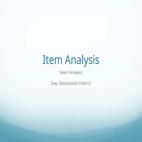 Item Analysis 2015 Quantitative Data.ppt