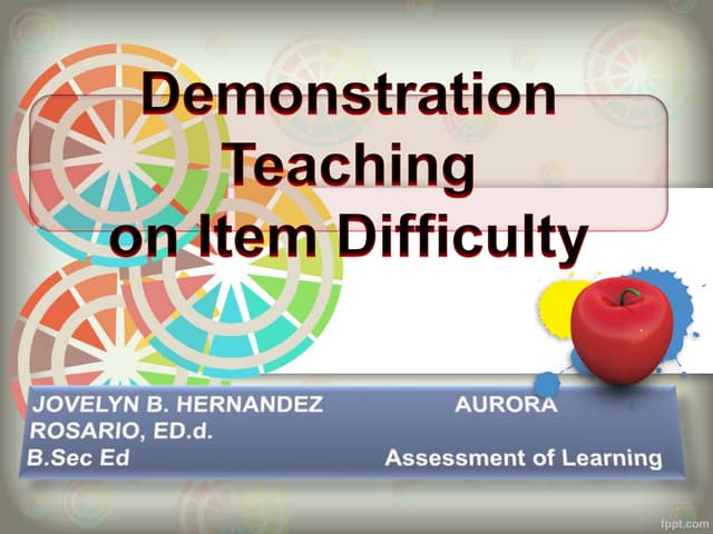 DepEd Item Analysis | PPTX
